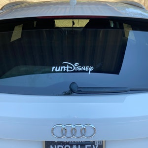 Run Disney Vinyl Decal Rundisney Marathon Runner Car Decal Laptop Water ...