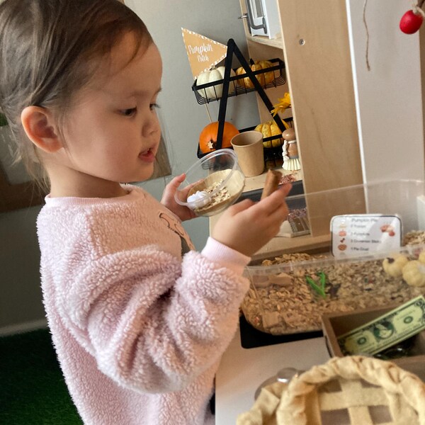 Pumpkin Pie Sensory Bin Cards | Printable Fall and Thanksgiving ...