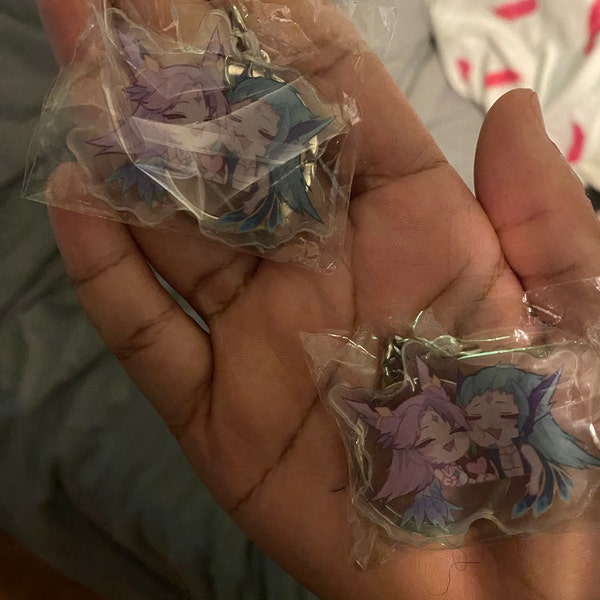 K/DA Akali Charm Keychain TFT LOL Teamfight Tactics League of Legends ...