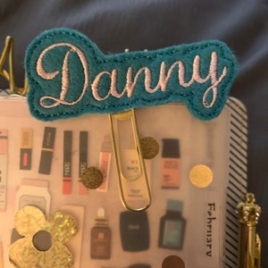 Name Clip Name Paperclip Name Paper Clip Personalized Clip Planner ...