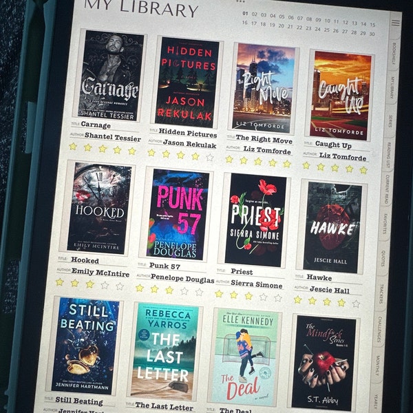 Digital Reading Journal, Digital Book Tracker for Goodnotes, iPad ...