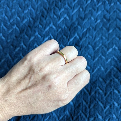 24K Pure Solid Gold Hand Forged Traditional flat - Etsy