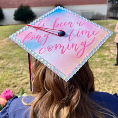 AKA Graduation Cap PRINTED Grad Cap Design Alpha Kappa Alpha Graduation ...