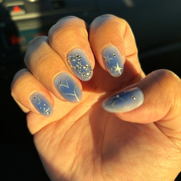 Custom Design No.36 Press on Nails | for the Custom Nails Please ...