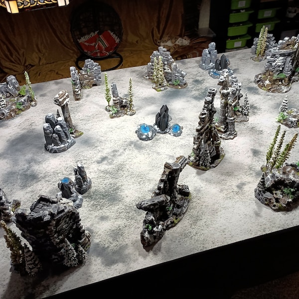 FOREST MIDDLE SET | Wargame Terrain, 28mm, 32mm, Modular Terrain ...