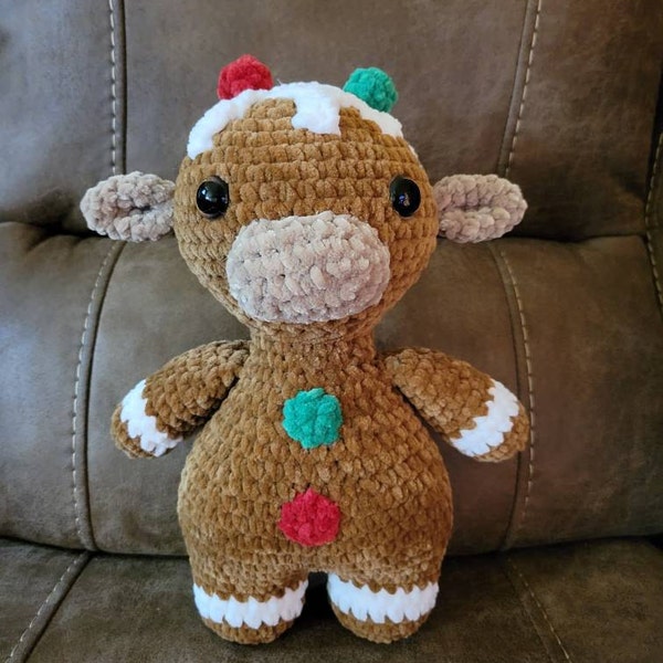 DIGITAL PATTERN: Gingerbread Cow Crochet Plushie - Etsy