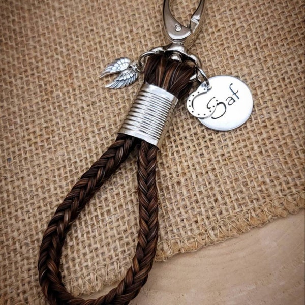 Braided Loop Style Horse Hair Keychain - Several Braid Styles Available ...