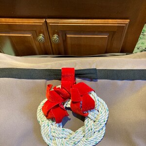 Mariner Wreath in Coral Rope Wreath Upcycled Lobster Rope - Etsy