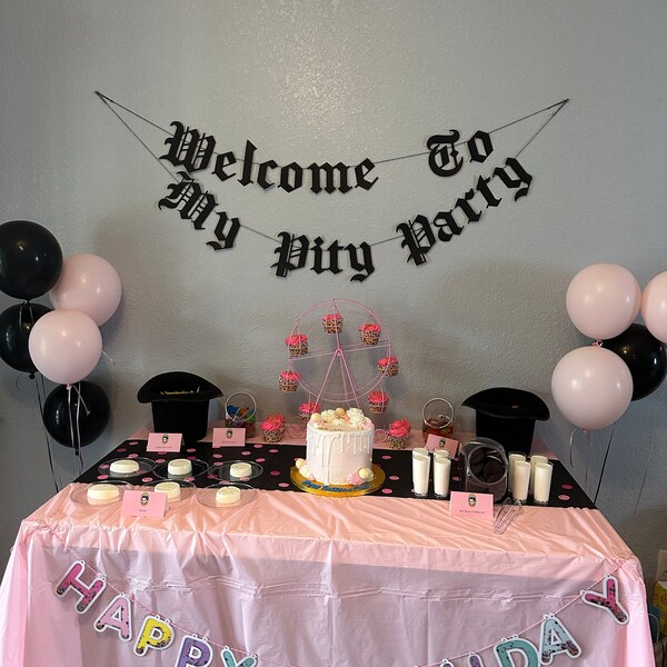 Live Laugh Love Goth Banner, Old English Blackletter Gothic Banner ...