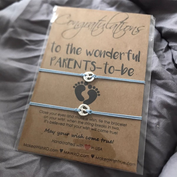 Congratulations Parents to Be Gift Friendship Bracelet New Parents Gift ...