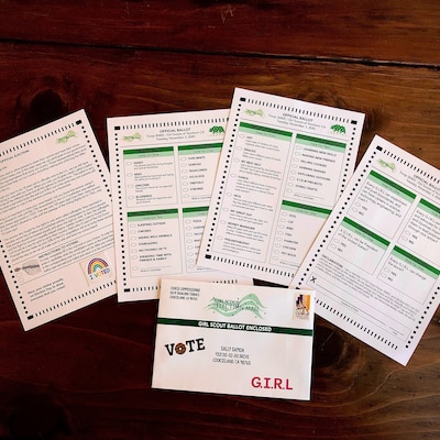 Girl Scout Theme Mock Election Ballot INSTANT DIGITAL DOWNLOAD - Etsy