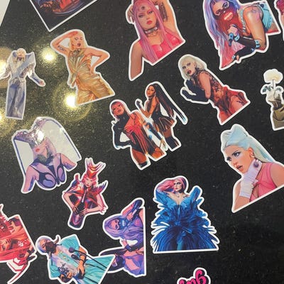 Lady Gaga LG5 Chromatica Vinyl Sticker Pack 22 Waterproof Gaga Stickers ...