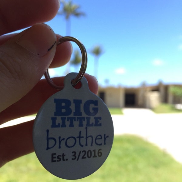 Big Brother Pet ID Tag - Dog Tag, Key Chain, Pet Identification - Etsy