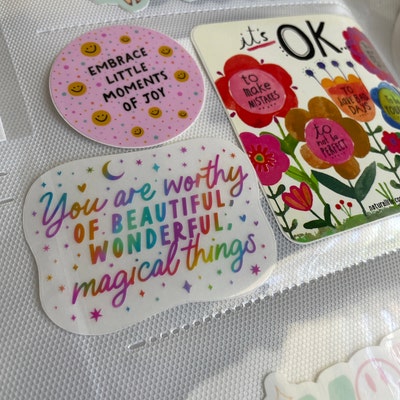 NEW you Are Worthy of Beautiful, Wonderful, Magical Things Clear Vinyl ...