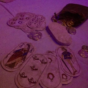 Medieval Bone Dice Set qty 5 Viking Spots D6 Set for - Etsy