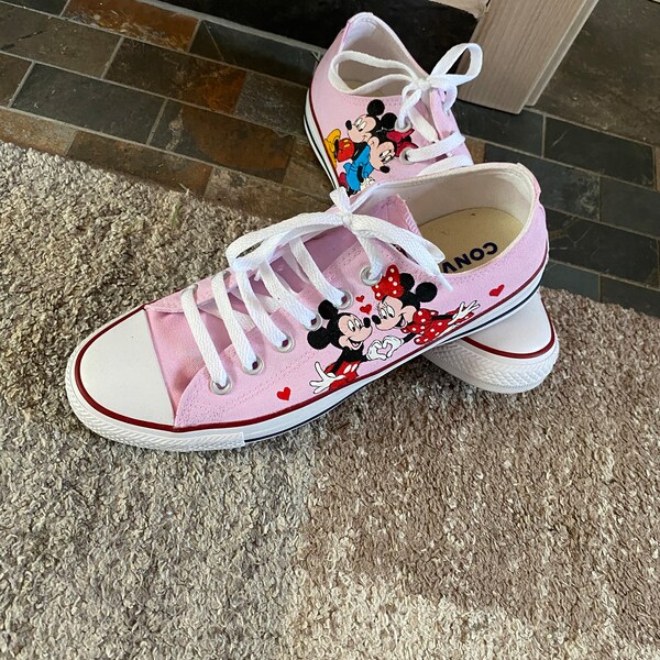 Custom Hand Painted Shoes With Toy Story Aliens Themed Converse High ...
