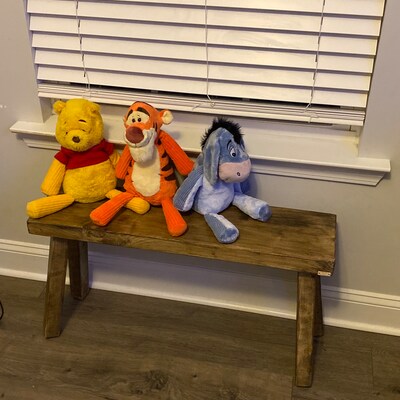 Rustic Wooden Display Bench - Etsy