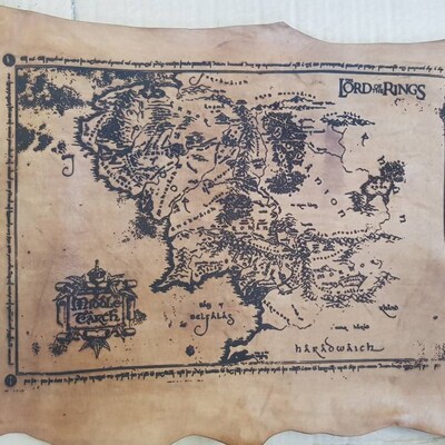 Mapa personalizado para larp. Hecho de cuero para tus grandes aventuras ...
