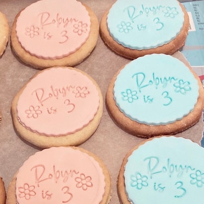 Dinosaur Cake Stamp Dino Theme Children's Birthday Acrylic Debosser ...