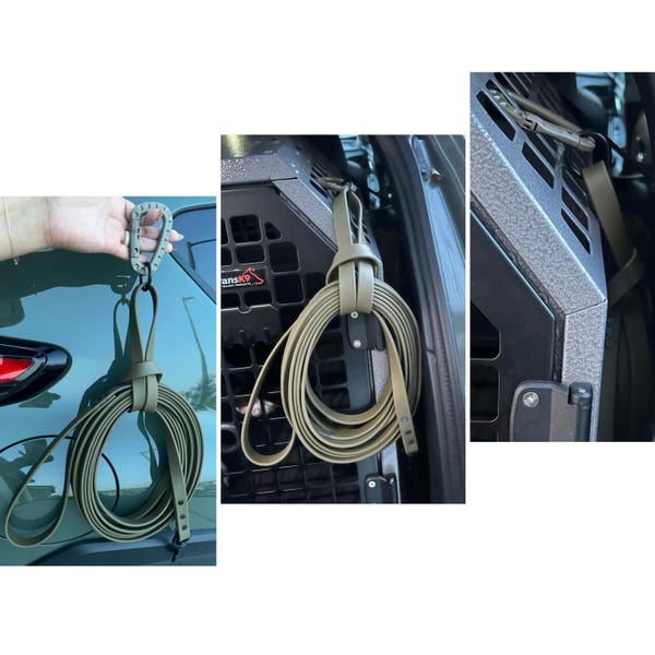 Long Lead Hanger, Biothane Leash Holder - Etsy