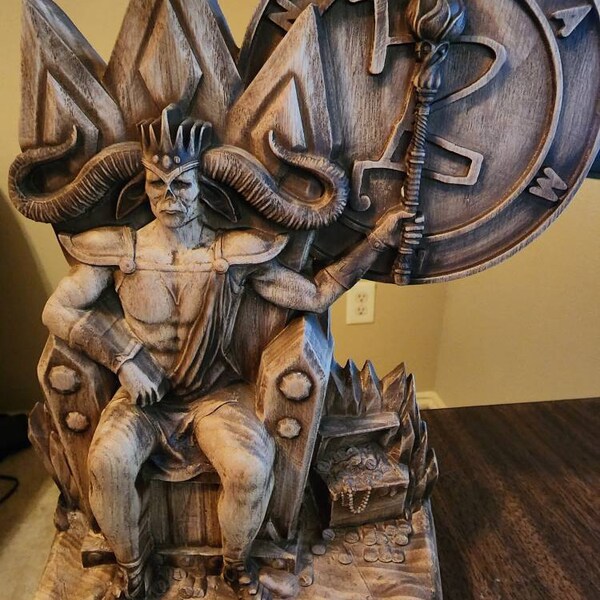 Horned God Demon Mammon Money Spell Occult Decor Occult Art Witchcraft ...