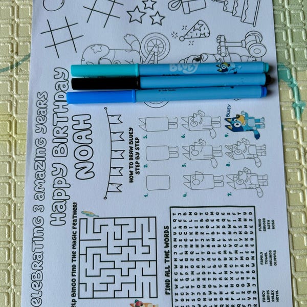 Ultimate Bluey Party Favor Pack 6 Printable Designs for Kid's Birthday ...