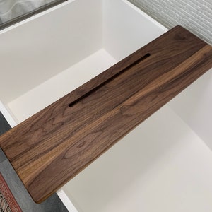 Minimalist Walnut Bath Caddy - Etsy