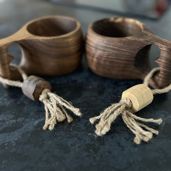 Hand-carved Scandinavian Kuksa Cup and Snack Bowl Set, Eco-friendly ...