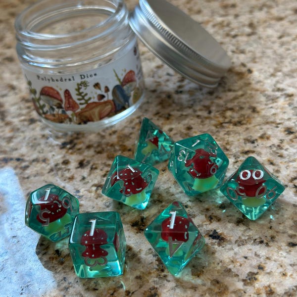 Mushroom Dice Set | D&D Dice | DND - Etsy