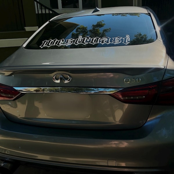 Custom Windshield Decal - Insert Your Own Text Car Decal - Etsy