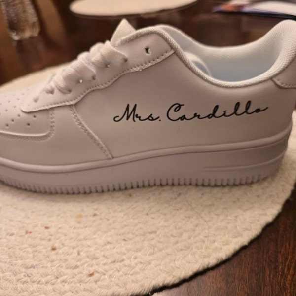 Custom Bride & Groom Sneakers: Personalized Matching Wedding Shoes ...