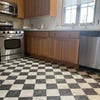 Checkerboard Sheet Vinyl Flooring Lino in Black and White Marble Tile ...