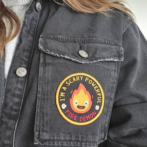 Calcifer Embroidered Patch Howl's Moving Castle Patch I'm a Scary ...