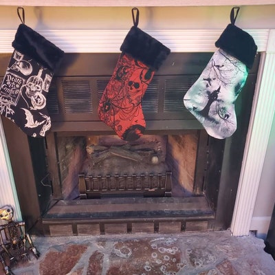 Witch Christmas Stocking, Wicca, Moon Goddess, Witchcraft Occult ...