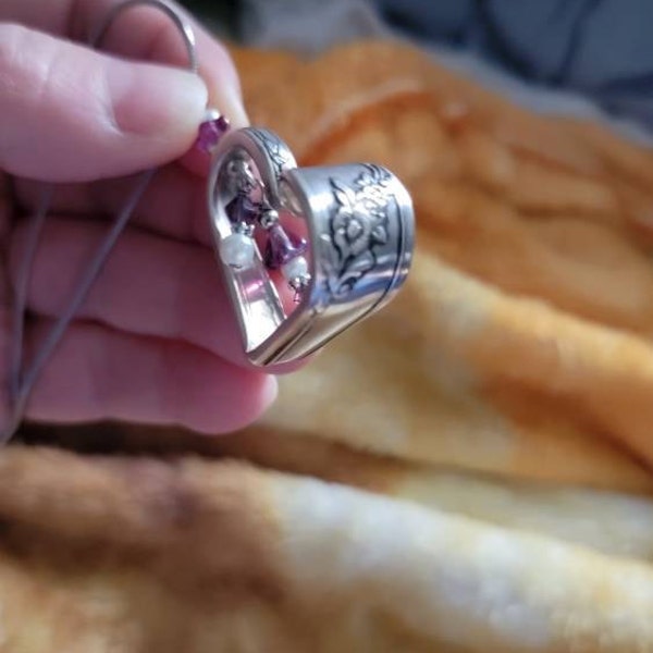 Vintage Spoon Necklace, Spoon Pendant, Fortune 1939, Silverware Jewelry ...