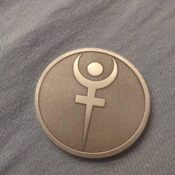 HADES SIGIL Coin || Hades Greek God Symbol Sigil Coin || Amulet Charm ...