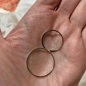 20 Gold Plated Brass Link Connector Circles 25mm 19E787 - Etsy