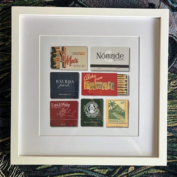 CUSTOM MATCHBOOK ART | Personalized Digital Matchbox Gift | Large ...