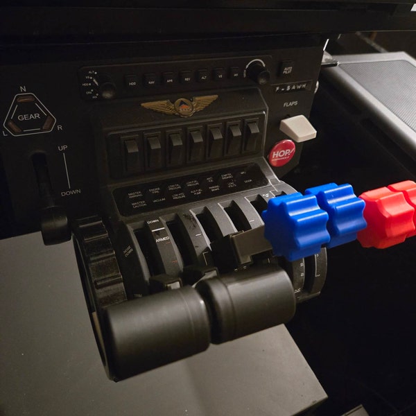 NEW! DC-3 Set of 6 Levers Addon for Honeycomb Bravo Throttle Quadrant ...