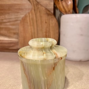 Marble Salt Cellar With Lid Unique 3 Salt and Pepper Cellar Gift for ...