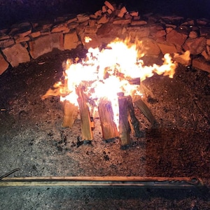 HAND FORGED Campfire Squirrel Cooker Fire Irons - Etsy