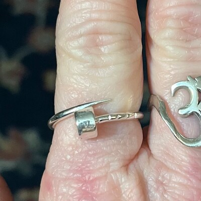 Silver Fish Thin Band Ring, Swimming Fish Band Ring, Fish Ring, Sea ...