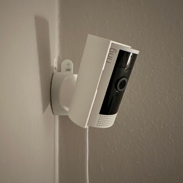 Wall Mount for Ring Indoor Compact Plug-in Cam (no Drill, No Damage to ...