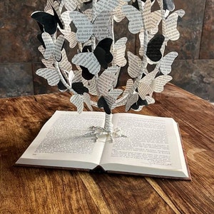 Book Paper Art Sculpture Tree of Life - Etsy