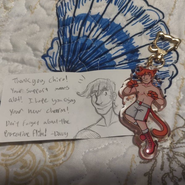 Catboy Glass Joe & Great Tiger - Punch-out!! Acrylic Charms - Etsy