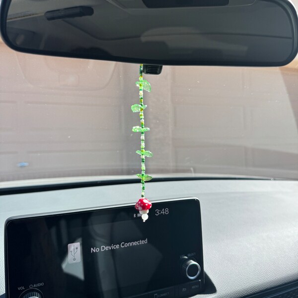 Mushroom Rear View Mirror Car Accessory | Hanging Car Accessory | Car ...