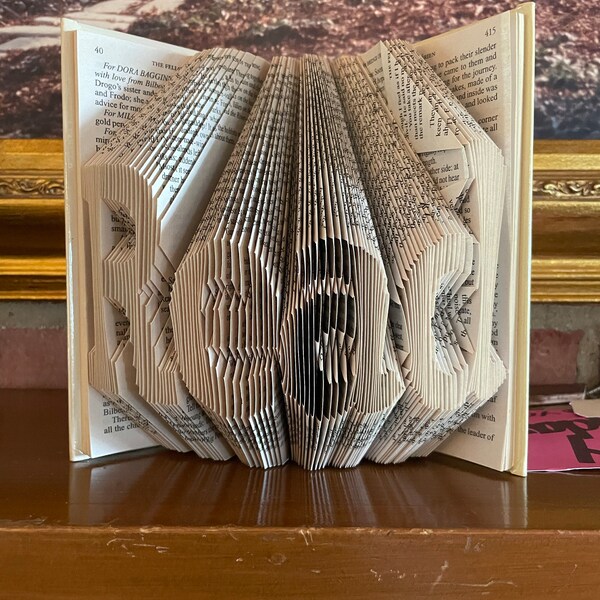 Folded Book Art- Read - Etsy