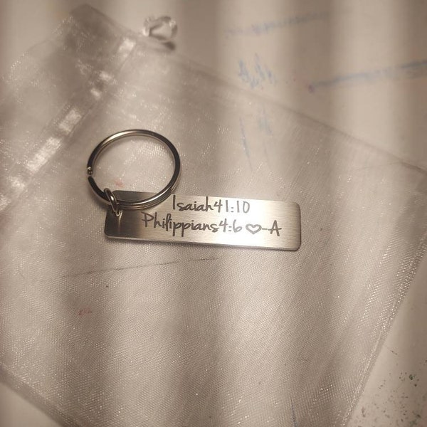 Customized Keychain Personalized You Choose Wording - Custom Gift ...