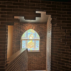 Customized European Style Stained Glass Window Sticker Electrostatic ...