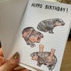 Baby Hippo Mood | Moo Deng | Handcrafted Greeting Card - Etsy